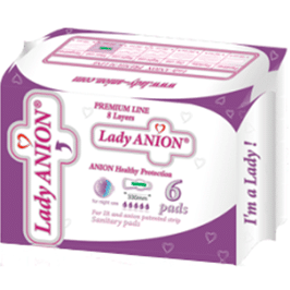Assorbenti Lady Anion Notte Maxi/Postpartum 330mm - PPN Project